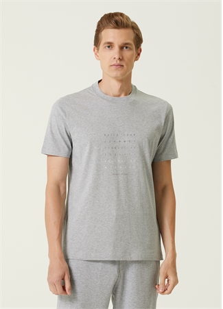 Brunello Cucinelli Erkek Mor Bisiklet Yaka Basic T-shirt Gri 48 IT Brunello Cucinelli Erkek Mor Bisiklet Yaka Basic T-shirt Gri 48 IT