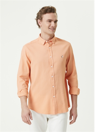 Beymen Club Erkek Comfort Fit Turuncu Gömlek S