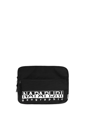 Napapijri Kadın Happy Siyah Logo Baskılı Laptop Çantası EU Napapijri Kadın Happy Siyah Logo Baskılı Laptop Çantası EU