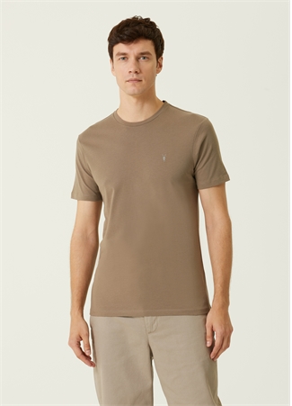 Allsaints Erkek Brace Vizon Basic T-shirt Bej S EU