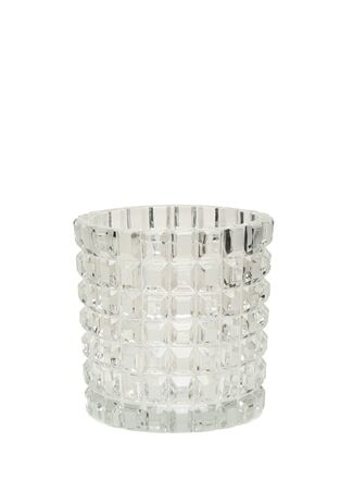 Accract Kare Dokulu Cam Mumluk Bej