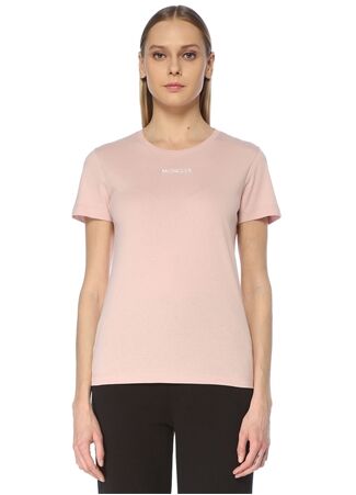 Moncler Kadın Pembe Bisiklet Yaka T-shirt S EU