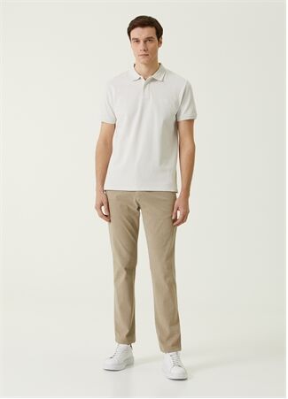 Timberland Erkek Regular Fit Millers River Beyaz Polo Yaka T-shirt L EU