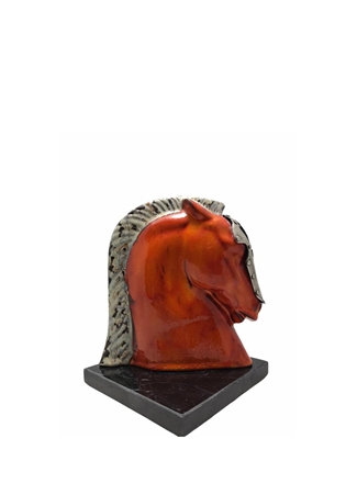 Dot Design Büyük Boy At Formlu Seramik Obje Çok Renkli Dot Design Büyük Boy At Formlu Seramik Obje Çok Renkli