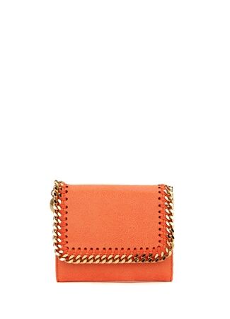 Stella McCartney Kadın Zincir Detaylı Cüzdan Turuncu EU Stella McCartney Kadın Zincir Detaylı Cüzdan Turuncu EU