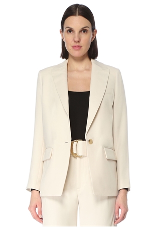 Vince Kadın Ekru Kelebek Yaka Blazer Bej 6 US