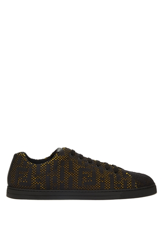 Fendi Erkek Siyah Sarı File Dokulu Logolu Sneaker 7 US Fendi Erkek Siyah Sarı File Dokulu Logolu Sneaker 7 US
