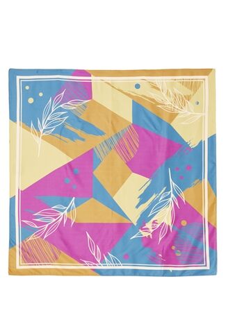 Beymen Kadın Colorblocked Desenli 93 cm Eşarp EU
