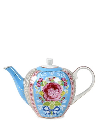 Pip Studio Floral Cicek Desenli Mavi Demlik Pip Studio Floral Cicek Desenli Mavi Demlik
