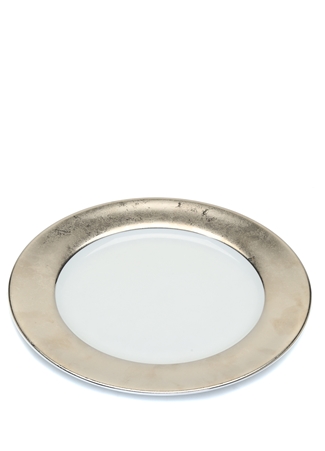 Philippe Deshoulieres Silver Yuvarlak Formlu Porselen Tabak