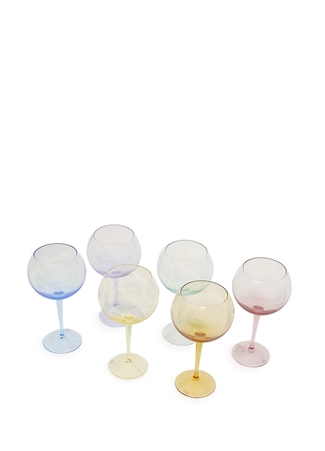 Moser Colorblocked 6li Kristal Kadeh Seti Çok Renkli Moser Colorblocked 6li Kristal Kadeh Seti Çok Renkli