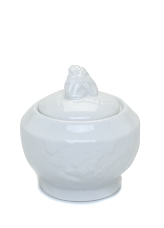 Philippe Deshoulieres Promenade Beyaz Motif Detaylı Porselen Şekerlik Çok Renkli