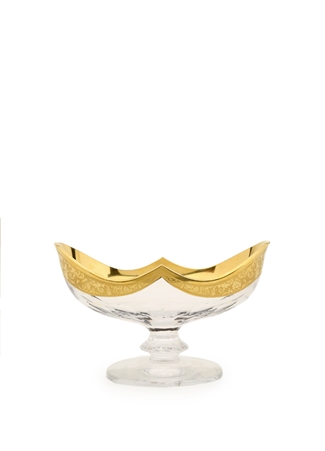 Moser Gold Şerit Detaylı Kristal Kase Çok Renkli Moser Gold Şerit Detaylı Kristal Kase Çok Renkli
