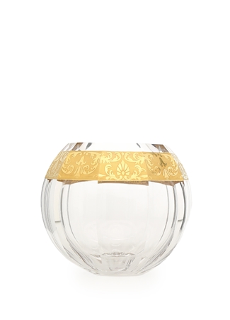 Moser Gold Desenli Kristal Vazo Çok Renkli Moser Gold Desenli Kristal Vazo Çok Renkli