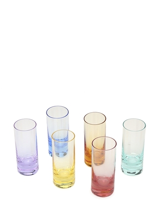 Moser Colorblocked 6lı El Yapımı Kristal Likör Seti Çok Renkli Moser Colorblocked 6lı El Yapımı Kristal Likör Seti Çok Renkli