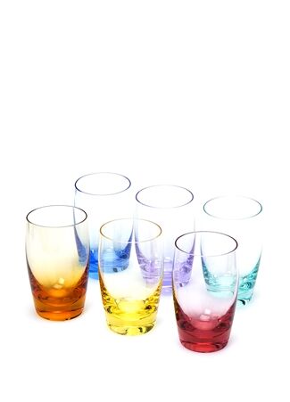 Moser 6lı Renkli Kristal Bardak Seti Çok