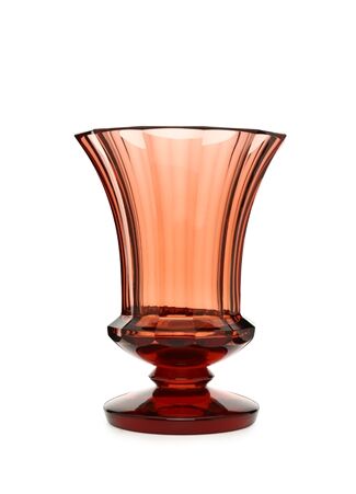 Moser Kırmızı Kristal Vazo Çok Renkli