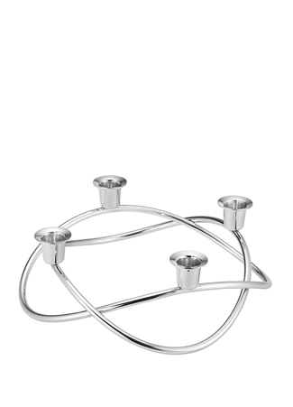 Georg Jensen Ayna Efektli 4 Bölmeli Çelik Şamdan Çok Renkli Georg Jensen Ayna Efektli 4 Bölmeli Çelik Şamdan Çok Renkli