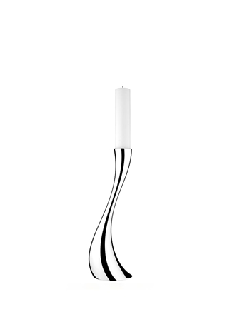 Georg Jensen Cobra Medium Silver Ayna Efektli Şamdan Georg Jensen Cobra Medium Silver Ayna Efektli Şamdan