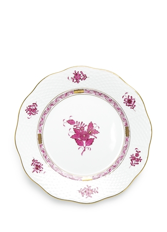 Herend Beyaz Çiçek Desenli Porselen Fincan Çok Renkli Herend Beyaz Çiçek Desenli Porselen Fincan Çok Renkli