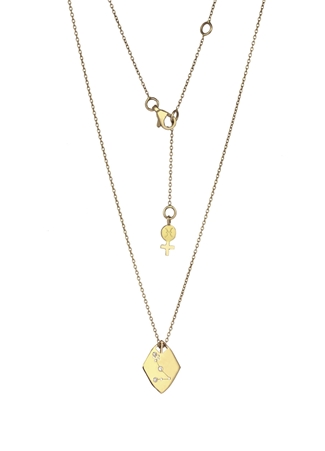 Her Story Kadın Zodiac Rose Gold Balık Burcu Altın Rengi Kolye Sarı EU IT Her Story Kadın Zodiac Rose Gold Balık Burcu Altın Rengi Kolye Sarı EU IT