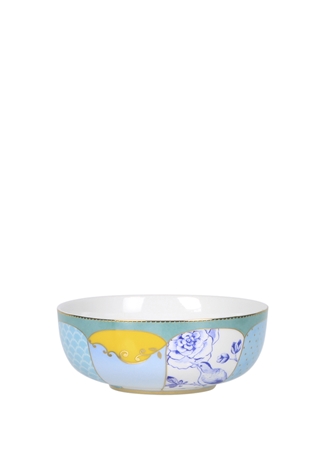 Pip Studio Royal Mavi Çiçek Desenli Porselen Kase