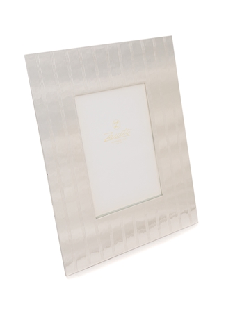 Zanetto Vie Dikdörtgen Formlu Gümüş Rengi Kaplama Çerçeve Gri