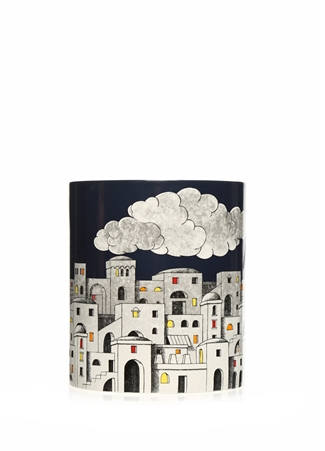 Fornasetti La Notte Di Capri Baskılı 1900 gr Büyük Kokulu Mum Siyah Fornasetti La Notte Di Capri Baskılı 1900 gr Büyük Kokulu Mum Siyah