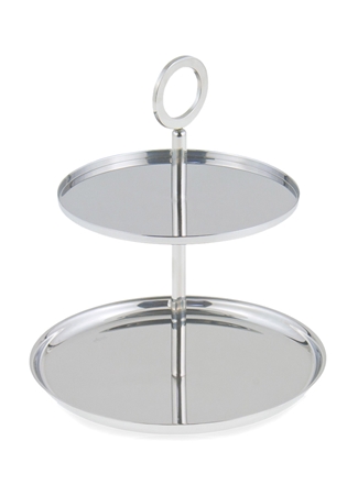 Riva Venezia Silver 2 Katlı Metal Stand Gri Riva Venezia Silver 2 Katlı Metal Stand Gri