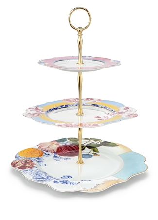 Pip Studio Royal Çiçek Desenli 3lü Porselen Stand Çok Renkli Pip Studio Royal Çiçek Desenli 3lü Porselen Stand Çok Renkli