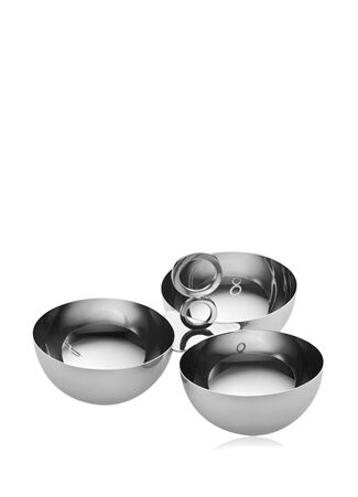 Riva Sunset 3 Bölmeli Gümüş Rengi Çerezlik Gri Riva Sunset 3 Bölmeli Gümüş Rengi Çerezlik Gri