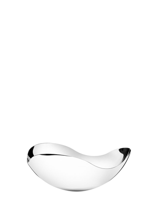 Georg Jensen Bloom Large Silver Çelik Dekoratif Kase Gri