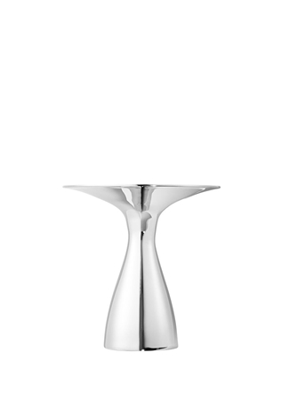 Georg Jensen Alfredo Small Silver Ayna Efektli Çelik Şamdan Gri Georg Jensen Alfredo Small Silver Ayna Efektli Çelik Şamdan Gri
