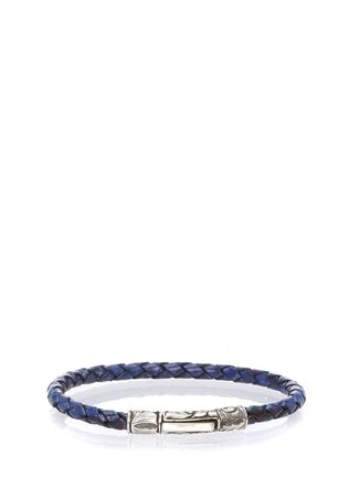 Boga Erkek Single Lock Curved MS Long Mavi Bilezik L