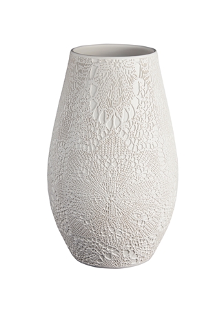 Esma Dereboy Saf Beyaz Küçük Boy El Yapımı Seramik Vazo