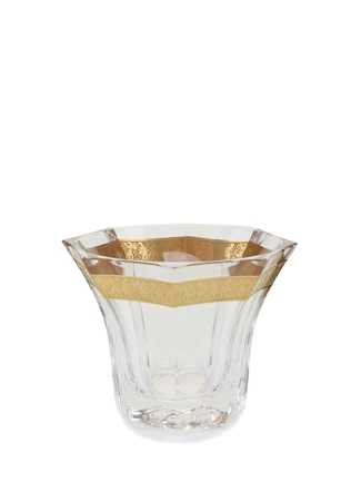 Moser Gold Şerit Detaylı Kristal Vazo Çok Renkli Moser Gold Şerit Detaylı Kristal Vazo Çok Renkli