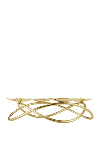 Georg Jensen Season Grand Gold 4lü Dekoratif Şamdan Altın Rengi