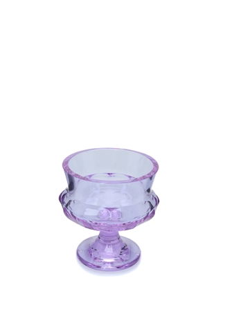 Moser Mor Ayak Detaylı Dekoratif Kristal Kase Moser Mor Ayak Detaylı Dekoratif Kristal Kase