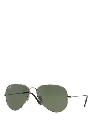 Ray-Ban Silver Pilot Stil Güneş Gözlüğü Gri 58 EU Ray-Ban Silver Pilot Stil Güneş Gözlüğü Gri 58 EU