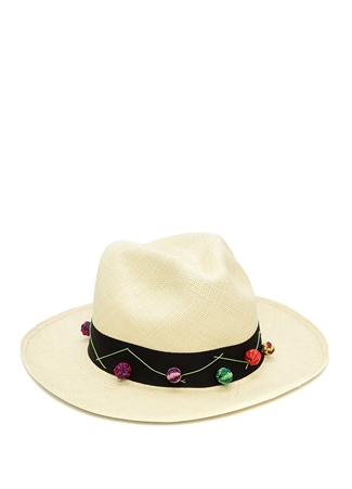 Valdez Panama Hats Kadın ŞAPKA Beyaz M EU Valdez Panama Hats Kadın ŞAPKA Beyaz M EU