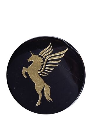 Kısmetce “Pegasus” Siyah Mermer Bardak Altlığı