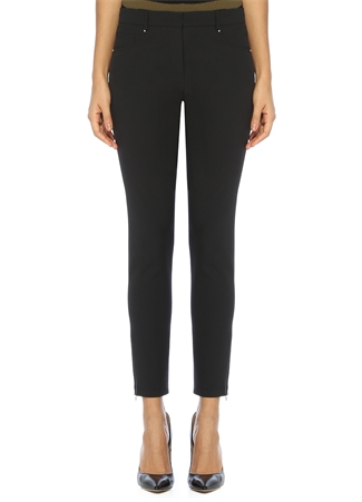 Beymen Collection Kadın Siyah Normal Bel Dar Paça Pantolon 34
