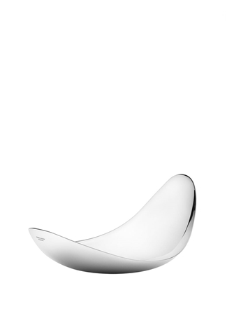 Georg Jensen Yaprak Formlu Medium Çelik Kase Gri Georg Jensen Yaprak Formlu Medium Çelik Kase Gri