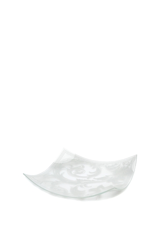 Versace Arabesque Crystal 29 cm Kare Tabak Beyaz Versace Arabesque Crystal 29 cm Kare Tabak Beyaz