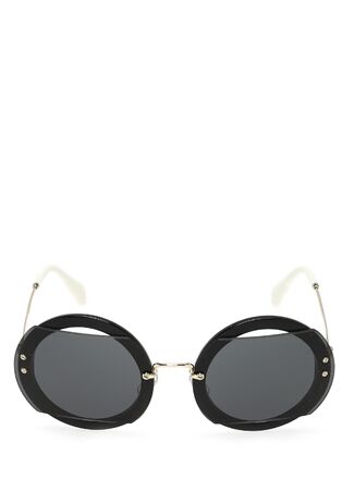 Miu Kadın Siyah Güneş Gözlüğü 63 EU