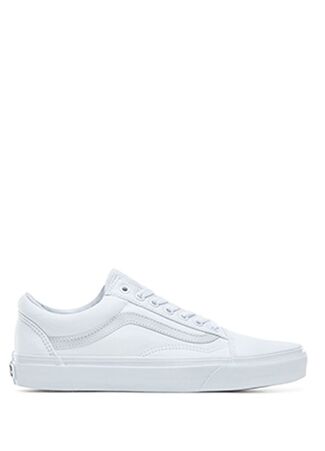 Vans Kadın Old Skool Beyaz Logolu Sneaker 36 EU