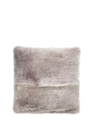 Anvogg Bej Shearling Yün Dekoratif Yastık Çok Renkli