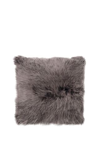 Anvogg Kahverengi Shearling Yün Dekoratif Yastık Çok Renkli Anvogg Kahverengi Shearling Yün Dekoratif Yastık Çok Renkli