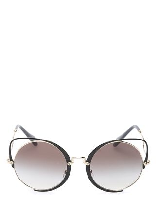 Miu Kadın Cat Eye Formlu Güneş Gözlüğü Siyah 54 EU