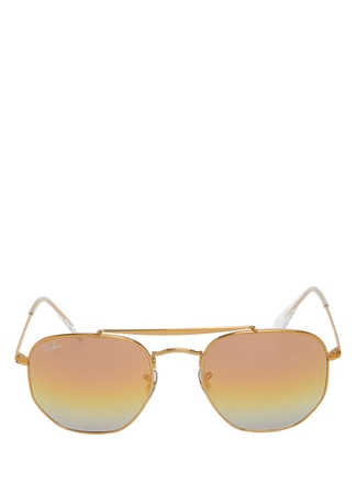 Ray-Ban Degradeli Kare Formlu Güneş Gözlüğü Siyah 54 EU